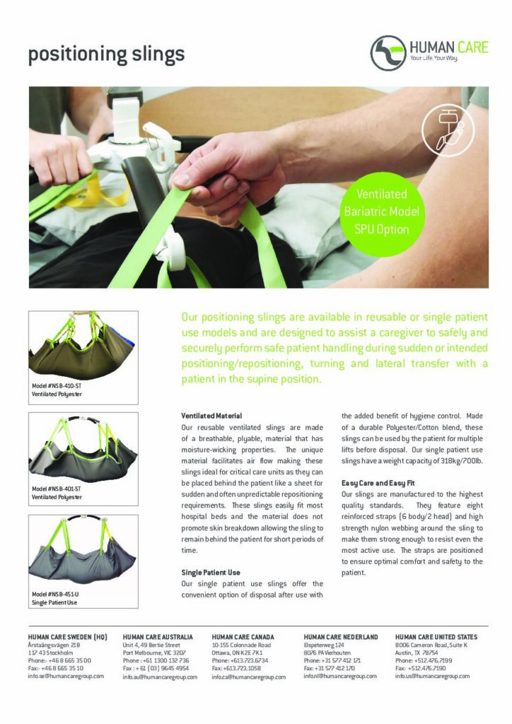 Positioning Sling - Human care Sverige